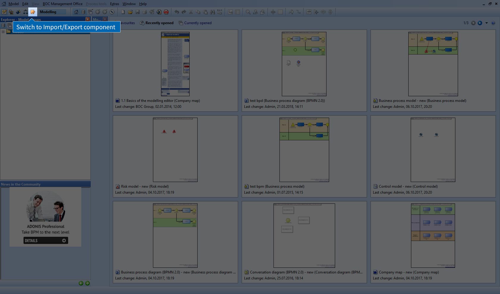 ADONIS:Community Edition – Account Registration